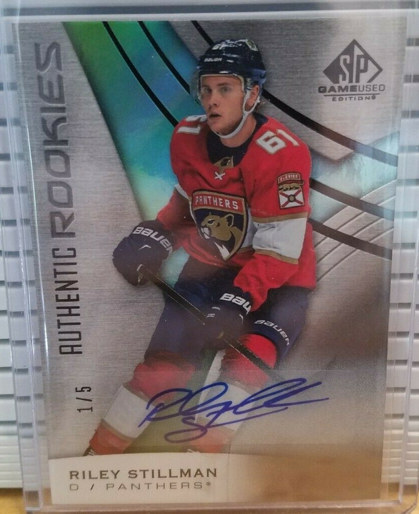 RILEY STILLMAN 2019-20 SP GAME USED BLACK AUTO PANTHERS #1/5 WOW! | eBay