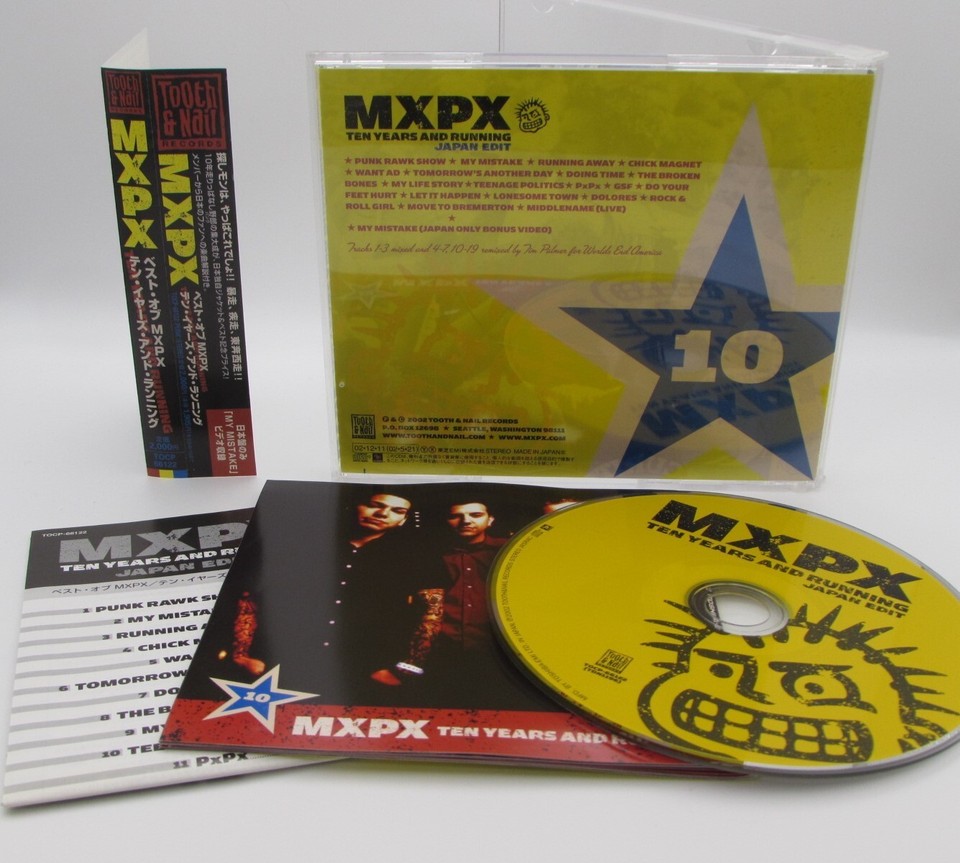 MxPx Ten Years And Running TOCP-66122 W/ OBI Japan CD C446 | eBay