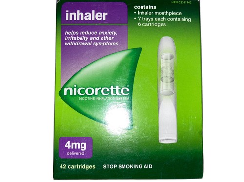 Buy Nicorette Inhaler Stop Smoking Aid Refill Pack 4mg - 42 cartridges ...