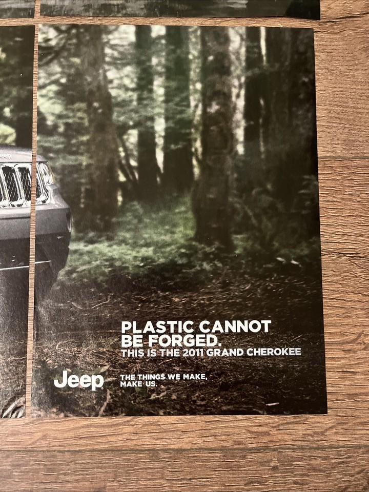 2011 Jeep Grand Cherokee Magazine Print Advertisement Driving Through ...
