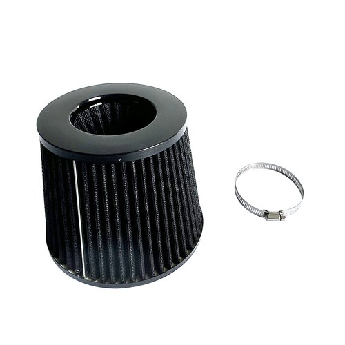 Performance High Black 76mm 3in Flow Cold Air Intake Cone Replacement ...