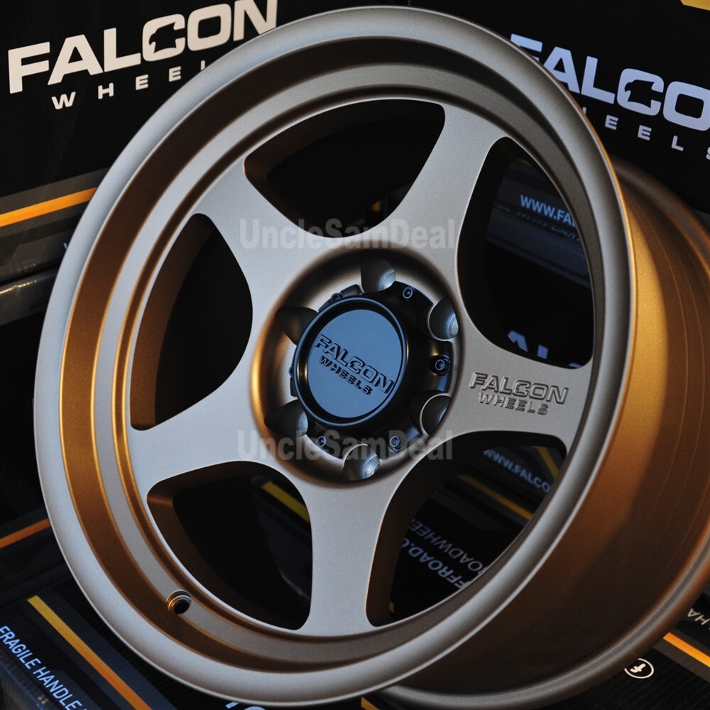 17x9 6x139.7 6x5.5 0 OFFSET FALCON T2 MATTE BRONZE 5 SPOKES TRUCK ...