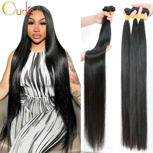 30 32 Inch Human Hair Bundles Bone Hair Weave Bundles Brazilian Hair ...