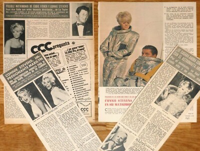 Connie Stevens Spain Clippings 1960s/70s Magazine Articles Photos ...