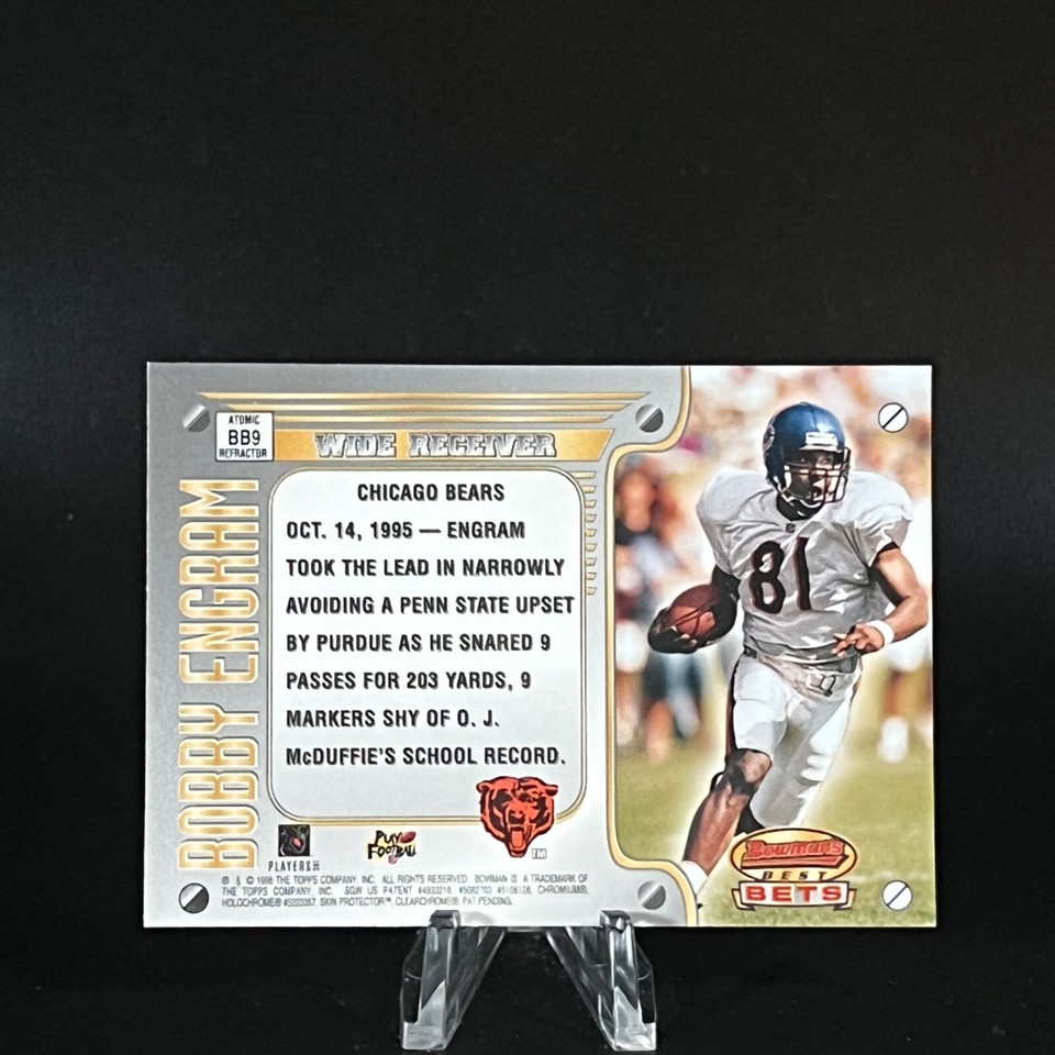 Bobby Engram 1996 Bowman's Best Bets Atomic Refractor #BB9 Rookie RC ...