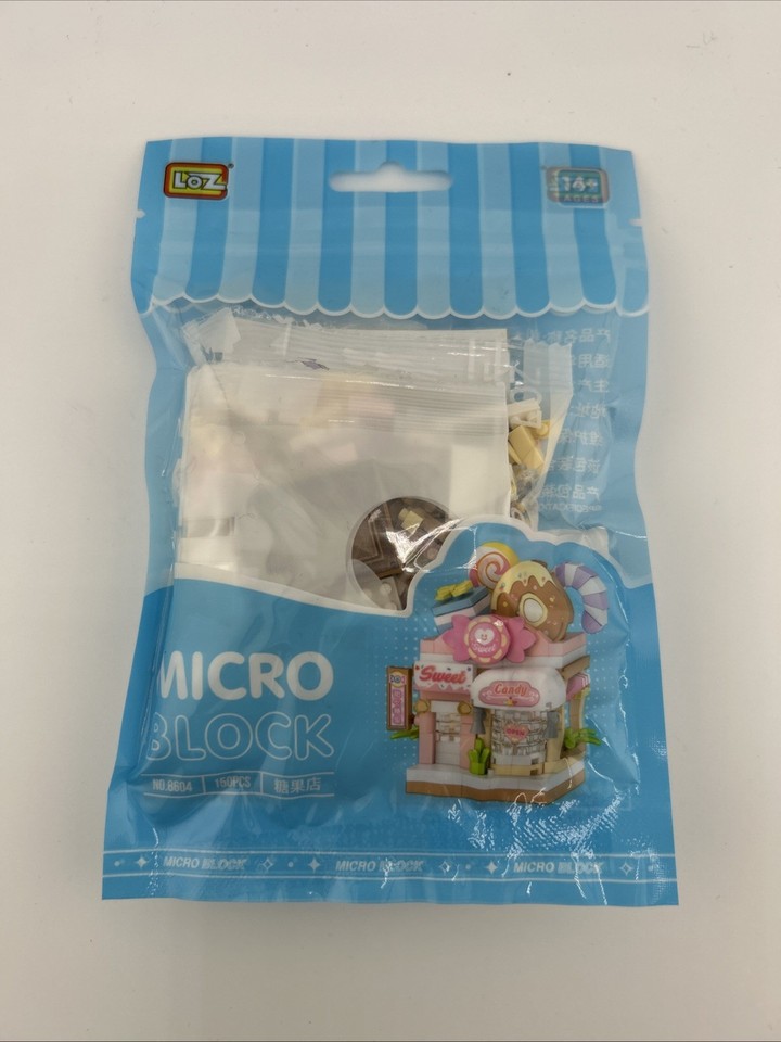 LOZ Micro Block Lot of 4 - candy store, coffee shop, grocery store ...