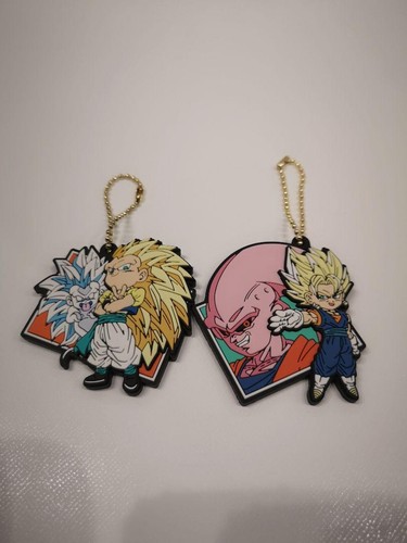 Dragon Ball Z Rubber Keychain Set Gotenks Vegito Majin Buu 2pcs ...