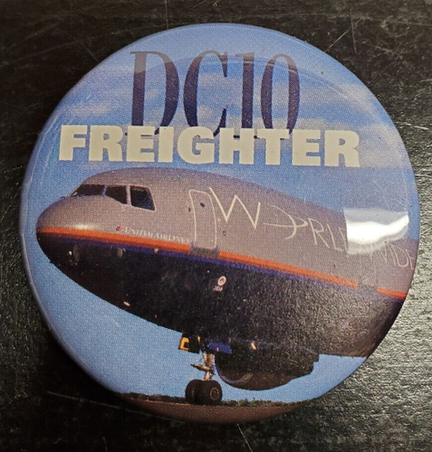 United Airlines DC 10 Freighter Worldwide Cargo Employee Button | eBay