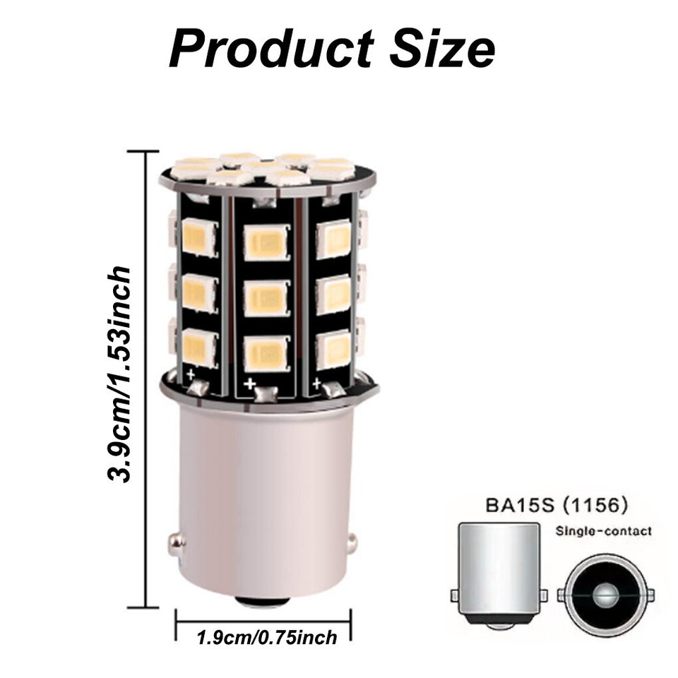 2Pcs Super LED Turn Signal Bulbs for Kawasaki 92069-055 BULB 12v 3w ...