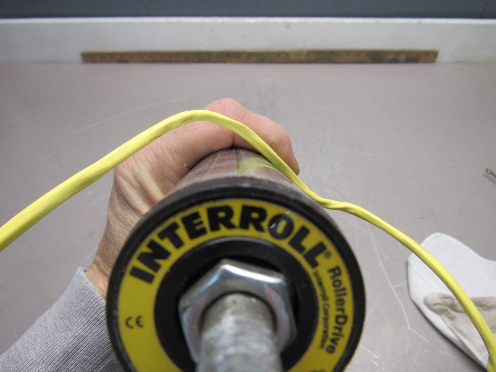 INTERROLL ROLLER DRIVE EC110 48:1 23"LONG 2"DIA. 24VDC 40FPM XLNT USED ...
