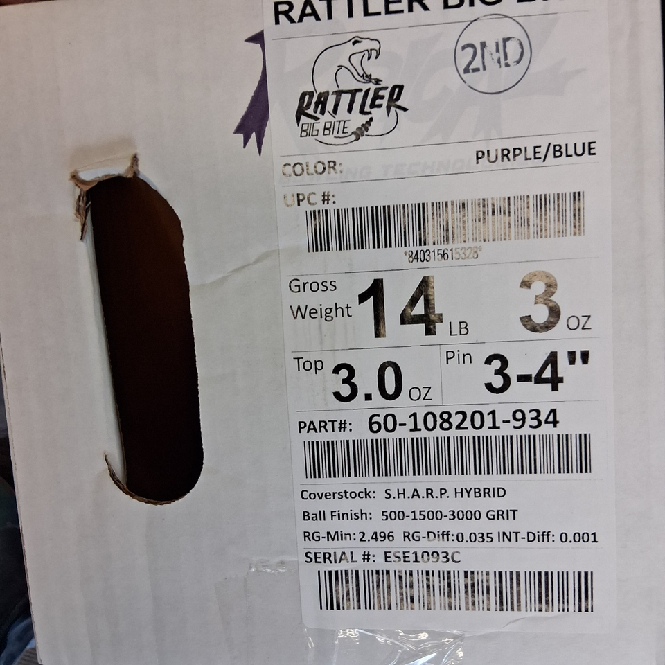 Radical Rattler Big Bite bowling ball 14 LB. NEW IN BOX!! #093 | eBay