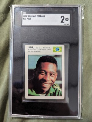 Pele Card 1970 Graded Williams Forlags ULTRA RARE | eBay