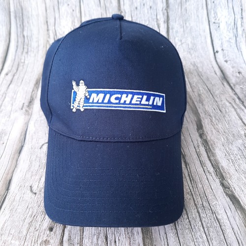 Michelin Man Logo Blue Baseball Hat Cap Adult Adjustable Embroidered | eBay