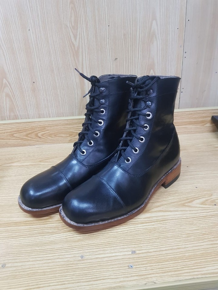 Buy New Men's Smart Casual Black Leather Cap Toe Ankle High Formal ...