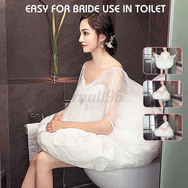 Bridal Toilet Petticoat Wedding Dress Buddy Undergarment Slip Easy ...