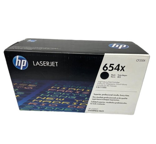 Genuine Hp CF330X 654X High Volume Black Toner Print Cartridge ...