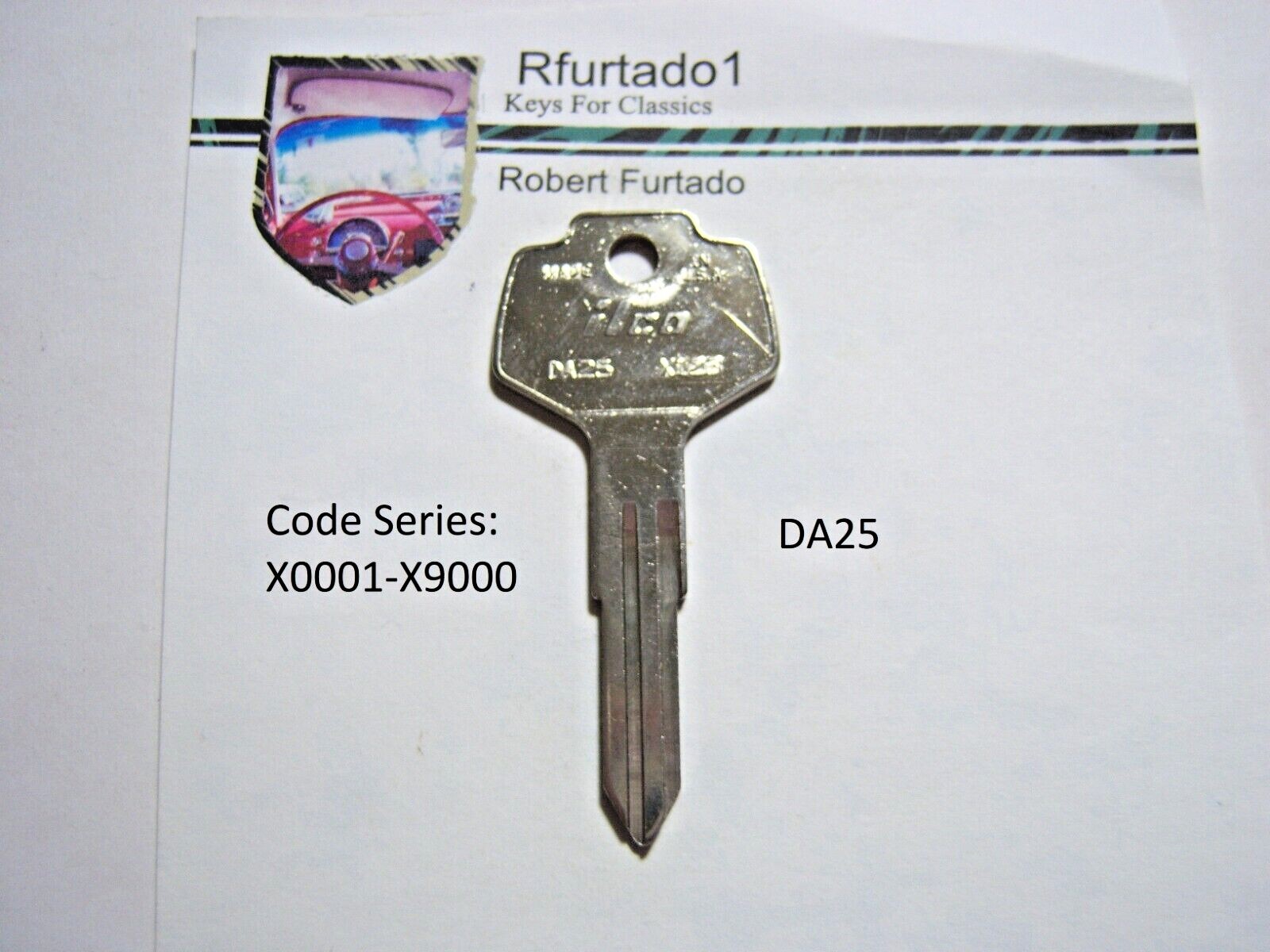 Key Blank fits Vintage Datsun Nissan Subaru 1980's 1990's (DA25) See ...