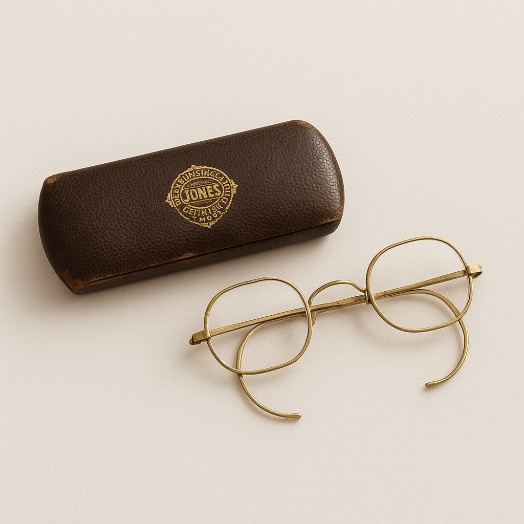 Victorian Pivot-Lens Glasses with Case – Jones Optici… - Gem