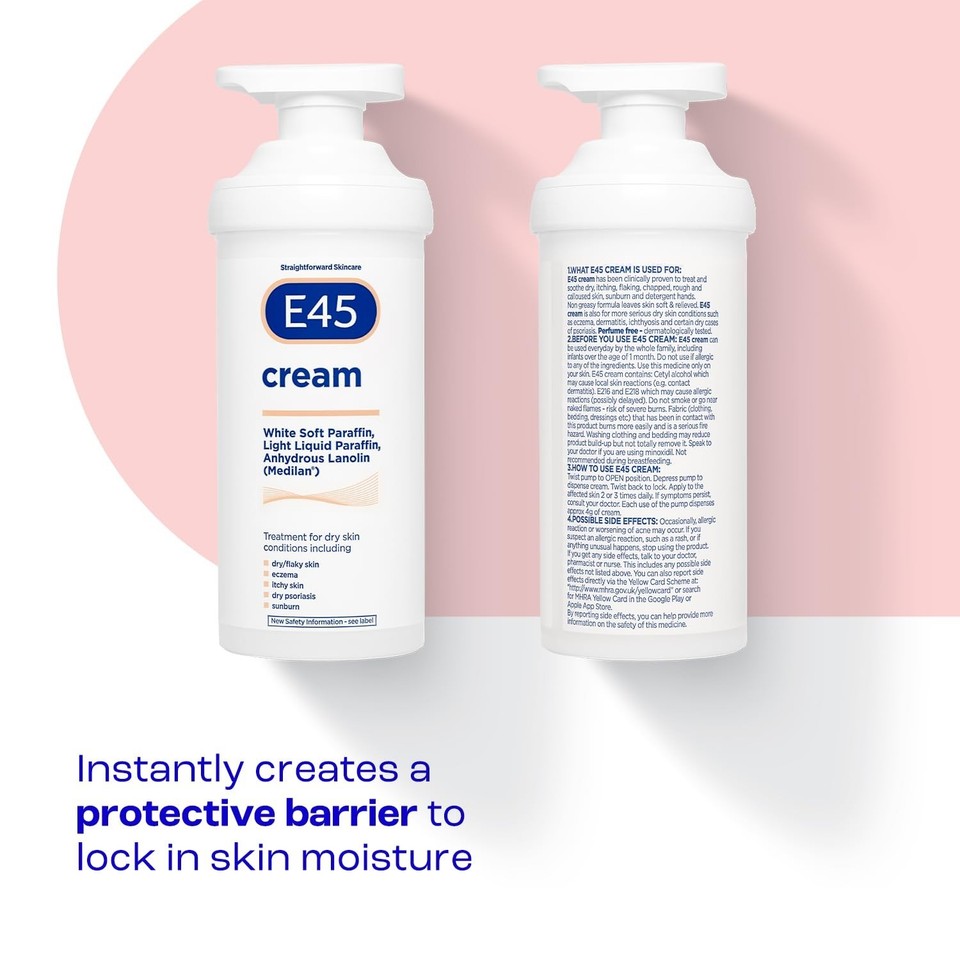 E45 Cream 500g Moisturising Dry Skin Dermatological | eBay UK