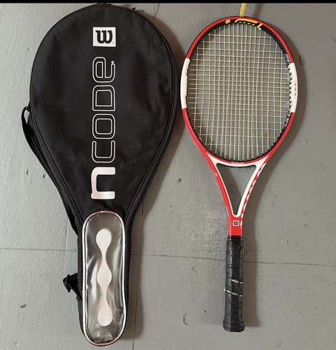Wilson N Code Six One 95 18x20, 4 1/2 Tennis Racquet W/Cover Good ...