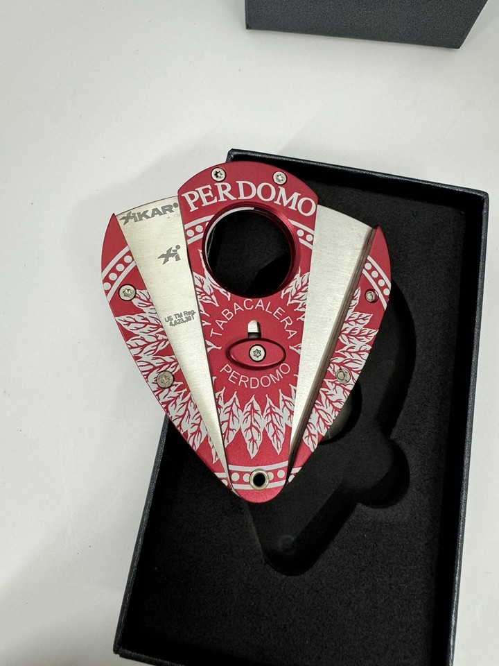 Xikar Xi1 Perdomo Branded Cigar Cutter - Red - New | eBay