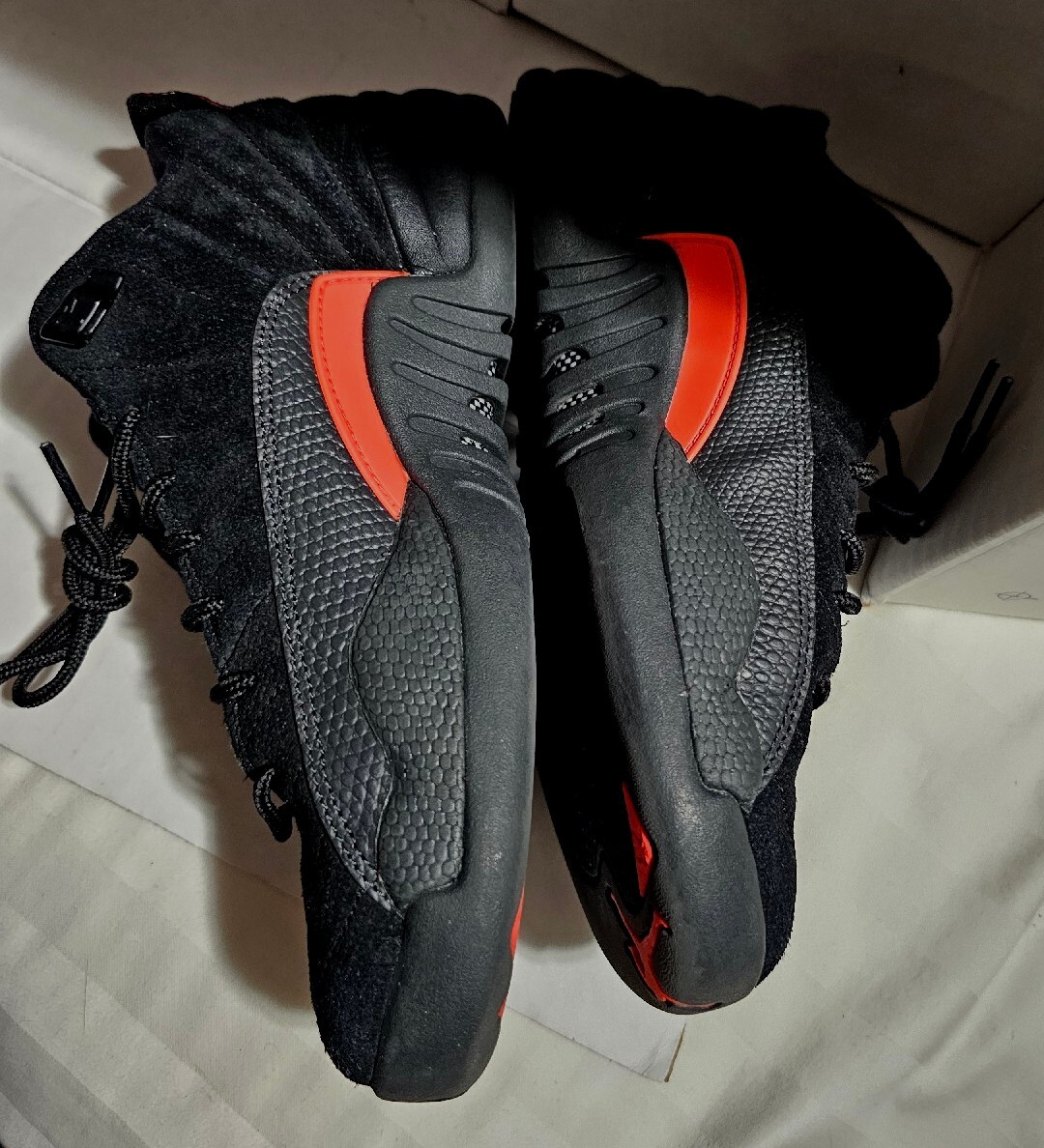 Jordan 12 Playoffs With Orange