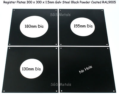 Steel REGISTER PLATE 300 x 300 mm For 4" 5" 6" & 7" Flue Log & Wood ...