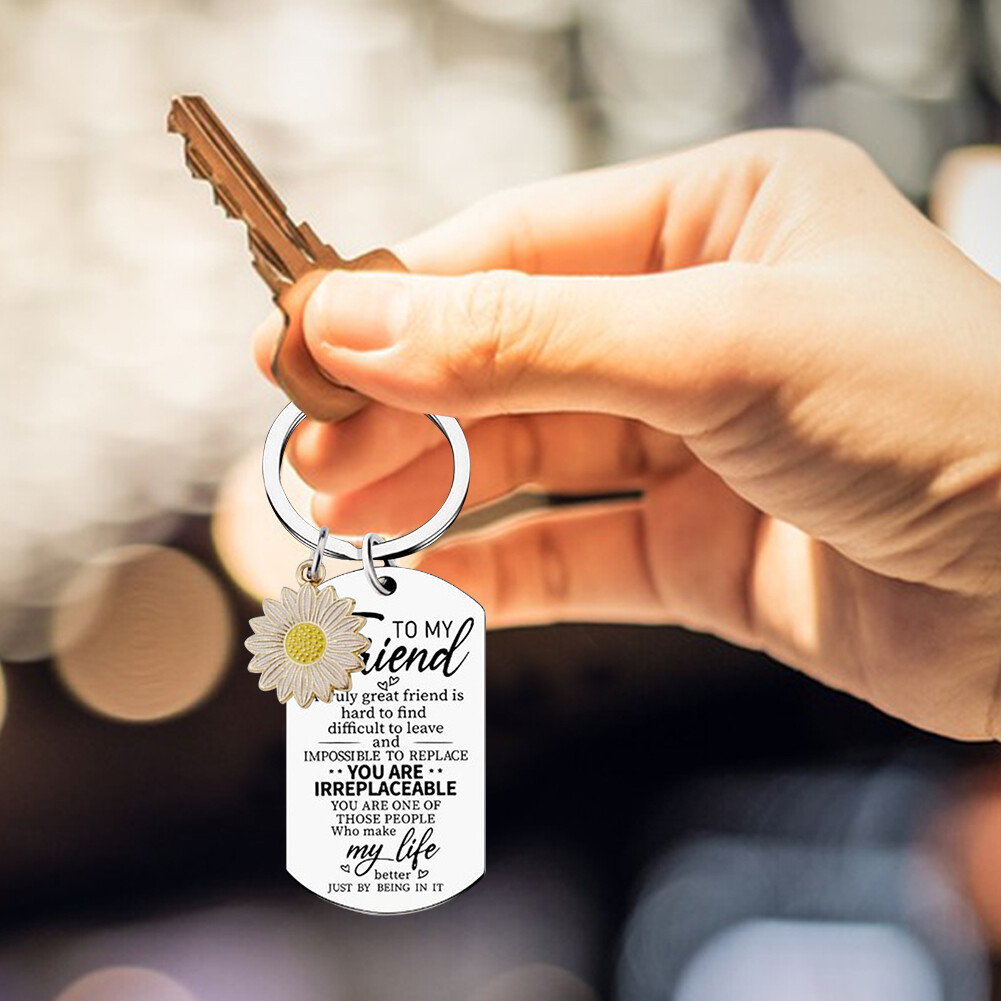 Long Distance Inspirational Birthday Presents Keyrings Friend Keychain ...