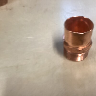 1" inch Nibco Copper Male Pipe Threaded Sweat Solder x MPT Adapter | eBay
