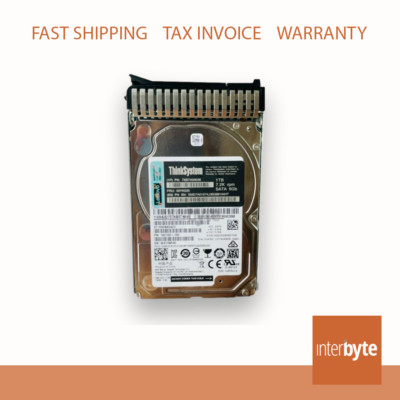 00YK025 LENOVO 7XB7A00036 HDD 1TB 7.2K SATA 6Gb 2.5" Hot Swap 512n Hard ...