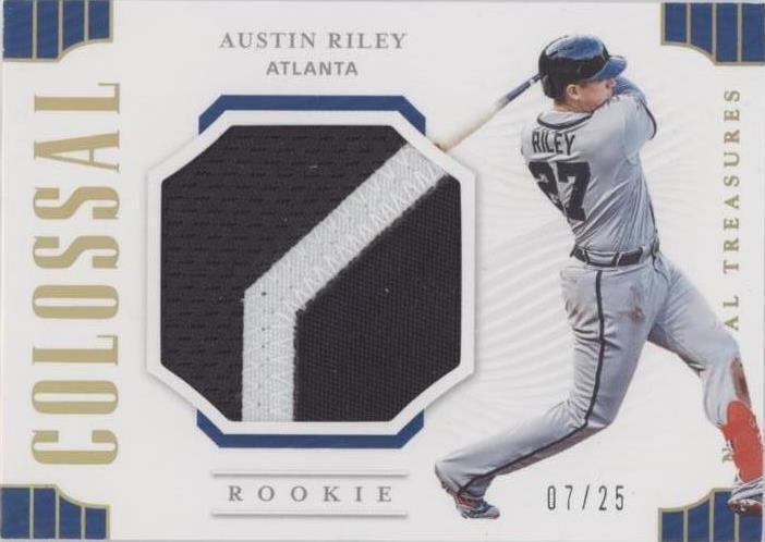 2019 Panini National Treasures - Rookie Colossal Materials Austin Riley ...