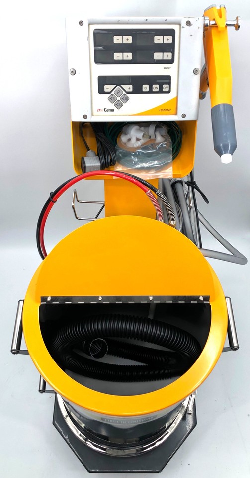 Refurbished, Gema™ OptiFlex® Hopper Feed Manual Powder Coating System ...