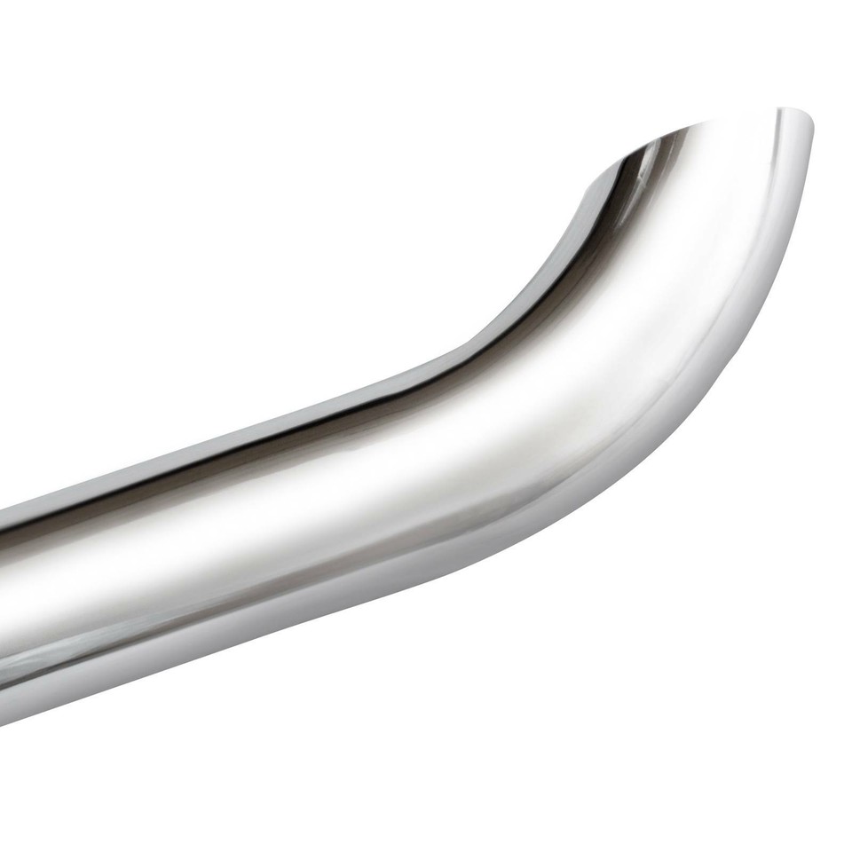 3" inch OD Chrome Curved Exhaust Stack Pipe 36" 48" 60" inch Length ...
