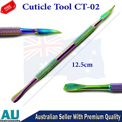 Manicure Cuticle Pusher Podiatry Nail Art Cleaner Spoon Gouge | eBay ...