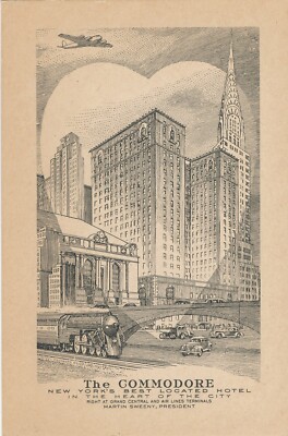 Postcard the Commodore Hotel in New York, NY. | eBay