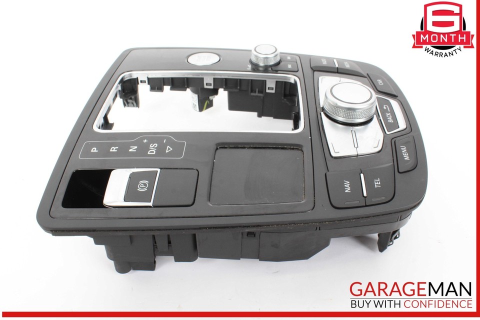 16-18 Audi A6 A7 Front Center Console MMI Gear Shifter Bezel 4G1919610F ...