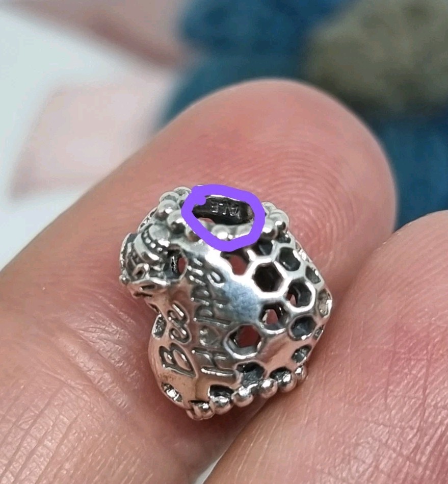 NEW Genuine Pandora Bee Happy Honeycomb Heart Charm 💕 S925 ALE | eBay