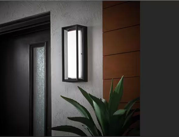 Home Decorator's Rockwood Black Smart Color Changing LED Wall Sconce ...