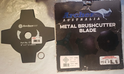 Archer 8"Metal Brushcutter Blade 4 Tooth 1" Center With 20mm Reducer ...