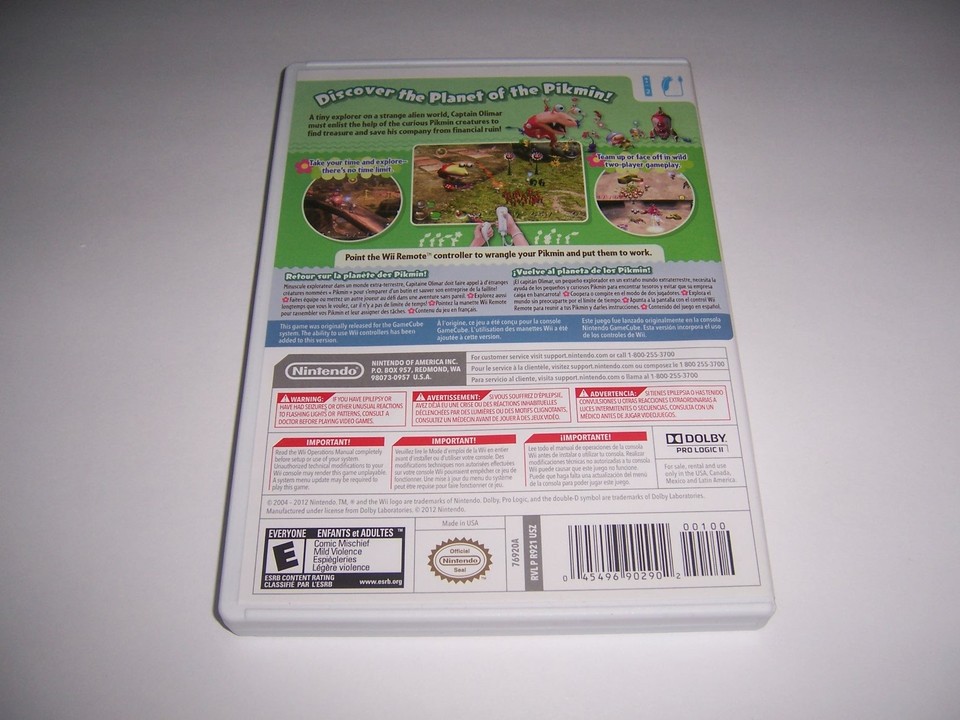 Original Box Case for PIKMIN 2 TWO SELECTS Nintendo Wii | eBay
