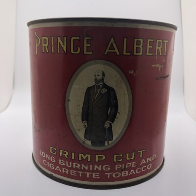 EMPTY Vintage Prince Albert Pipe Tobacco Tin Crimp Cute W/ Lid ...