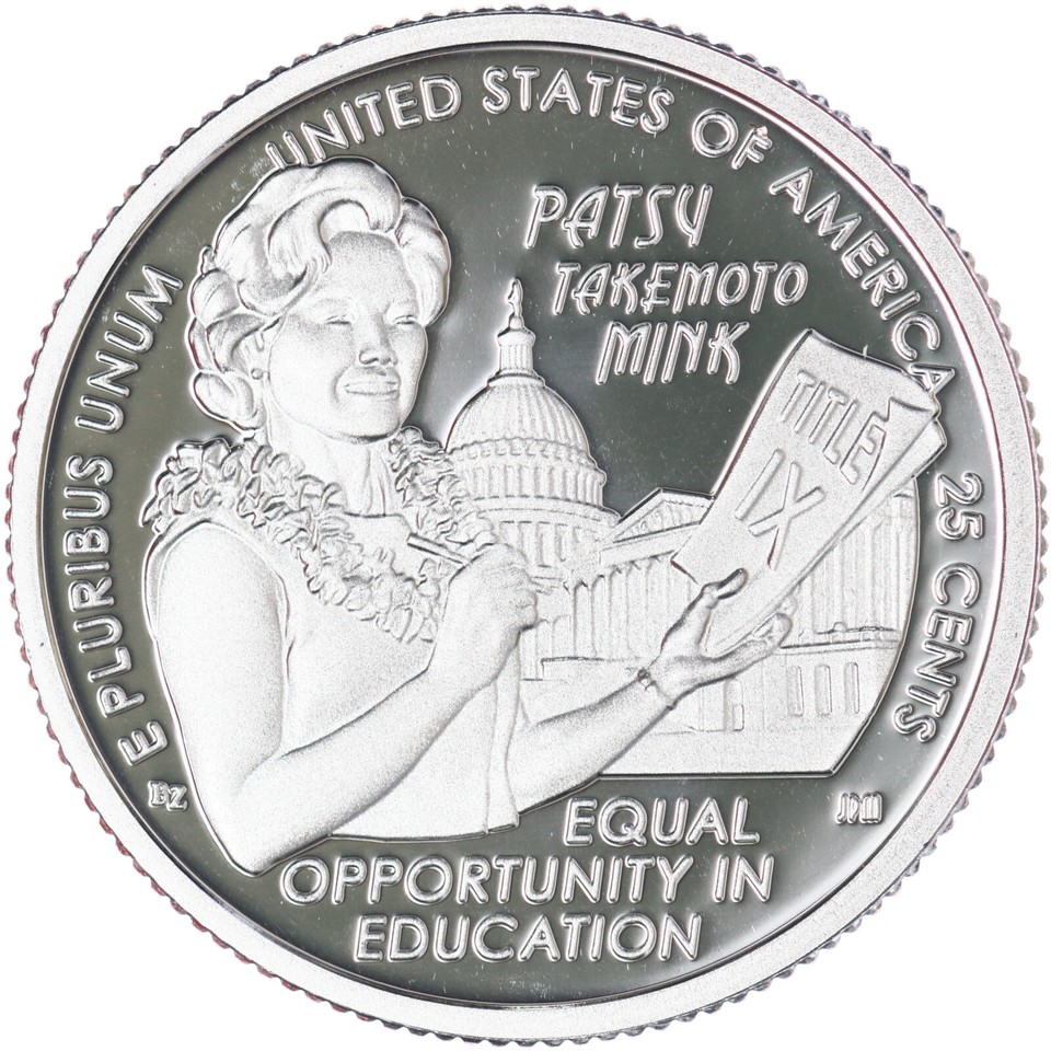2024 S Patsy Takemoto Mink American Women Quarter Gem Proof DCam CN ...