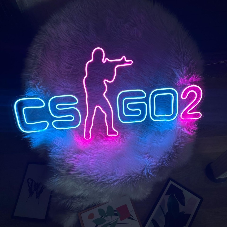 CS GO Neon Sign, CS GO 2 Neon Sign, Gamer Room Decor, Gifts for Friends ...