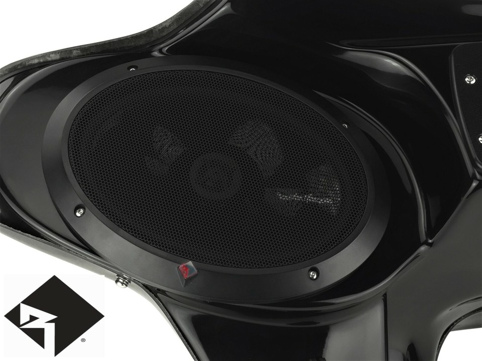 Fits 93-17 Harley Softail Deluxe Batwing Fairing w/Stereo 6x9 inch ...