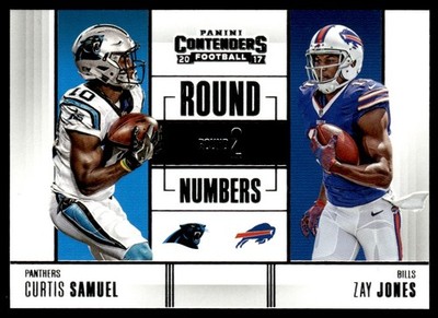 2017 Panini Contenders Round Numbers Curtis Samuel/Zay Jones Rookie ...
