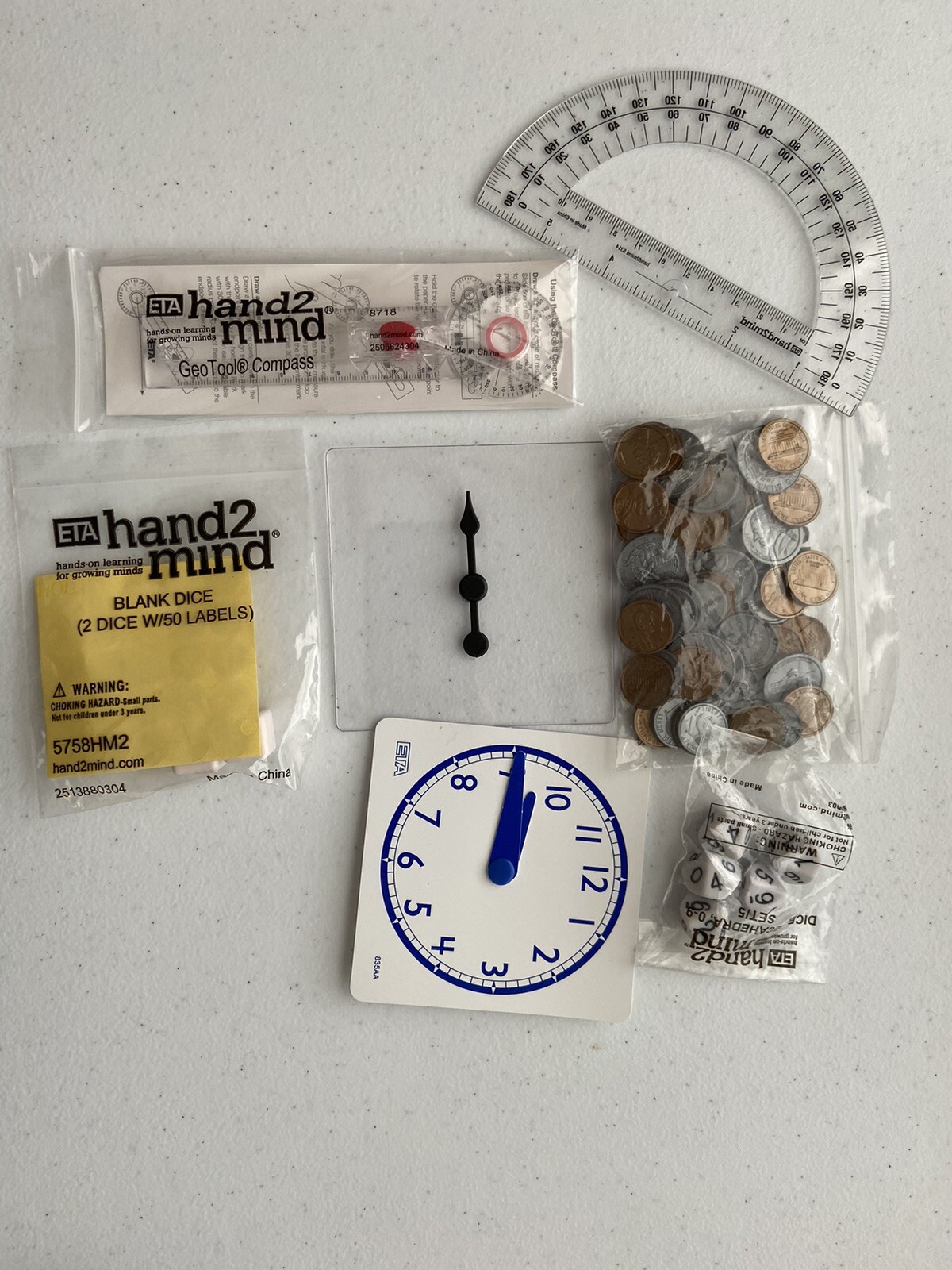 Lot ETA Math Manipulatives Cuisenaire Fraction Tiles Student Teacher ...