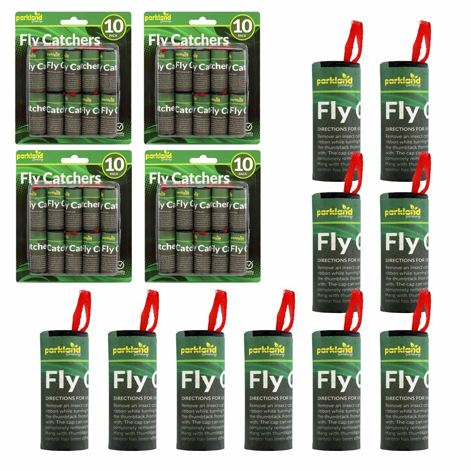 40 Fly Insect Catcher Paper Sticky Glue Bug | Grelly UK