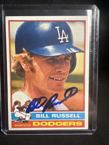 BILL RUSSELL autograph 1976 TOPPS signed card DODGERS!! Wow!! | eBay