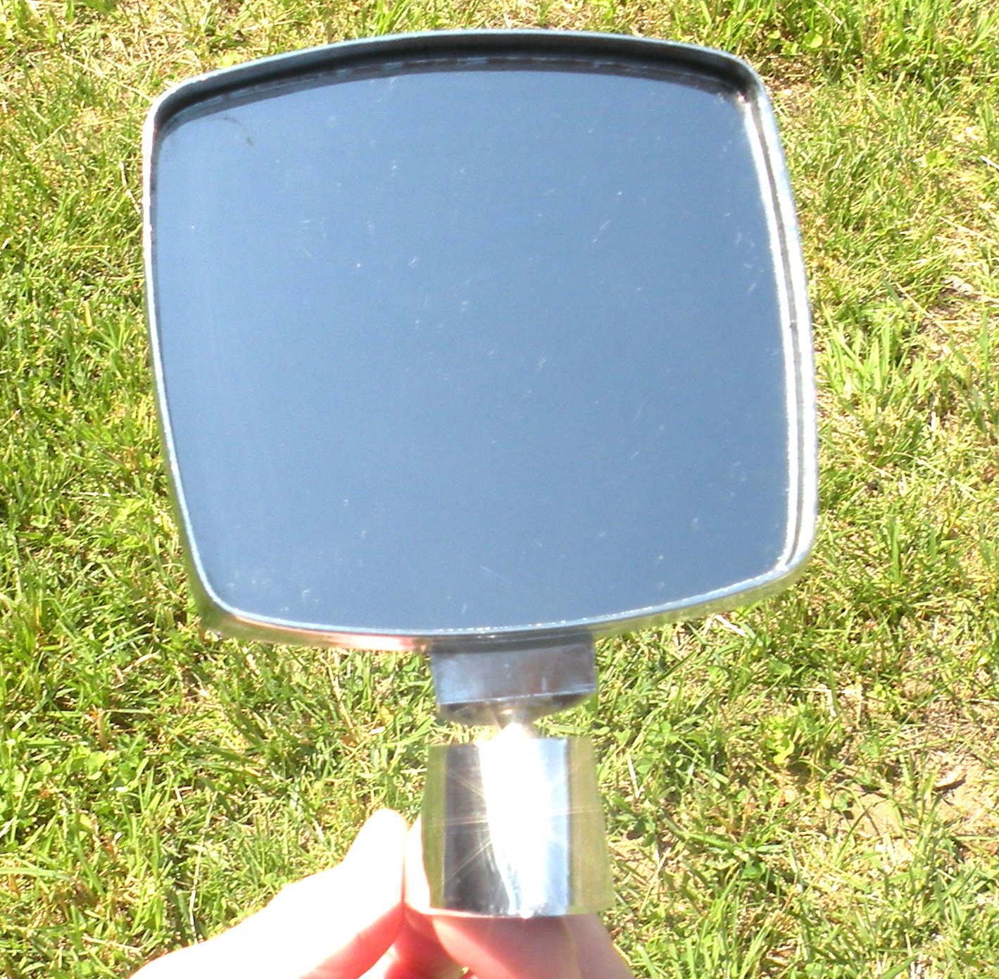 Vintage Chrome Roberk Square Rear View Side Mirror # 2570-2 | eBay