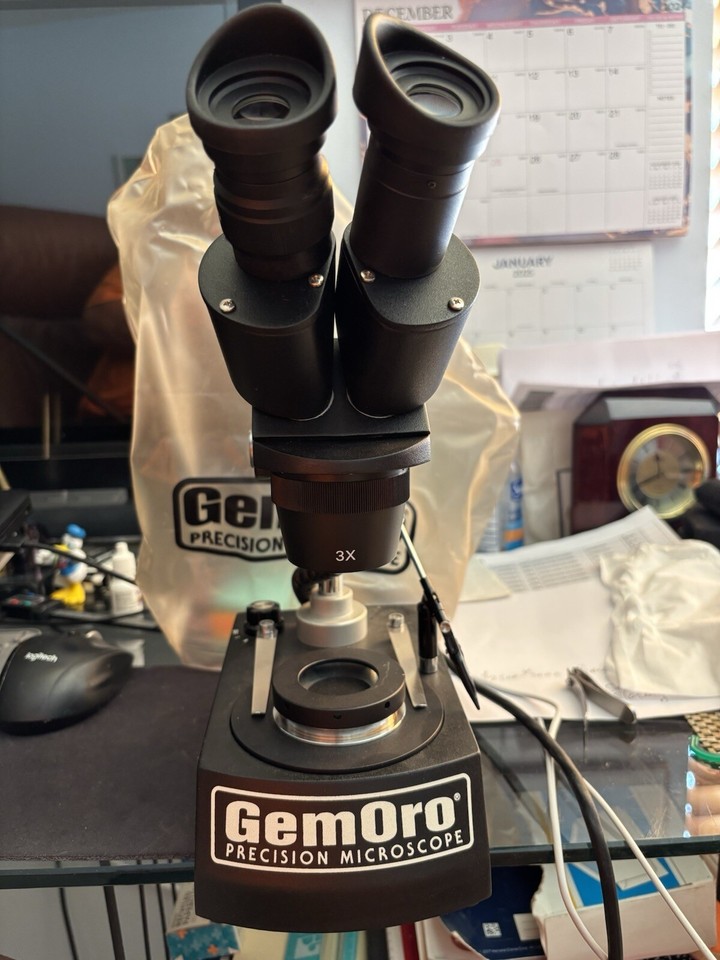 GemOro Precision Gem Microscope 10x30X, Preowned, Great Condition. | eBay